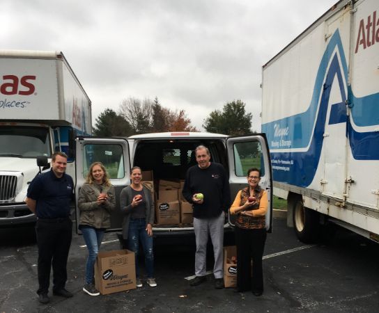 Wayne Moving & Storage Delivers Apples | Move For Hunger